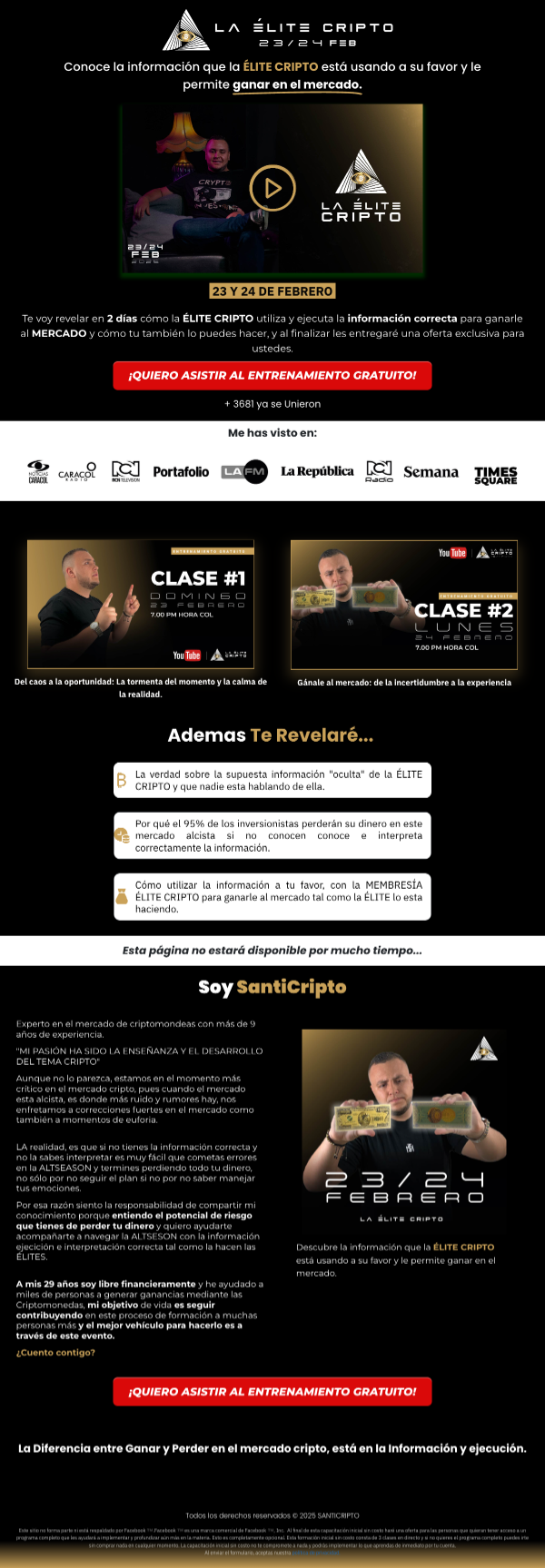 registro evento comunidades – Elite Cripto